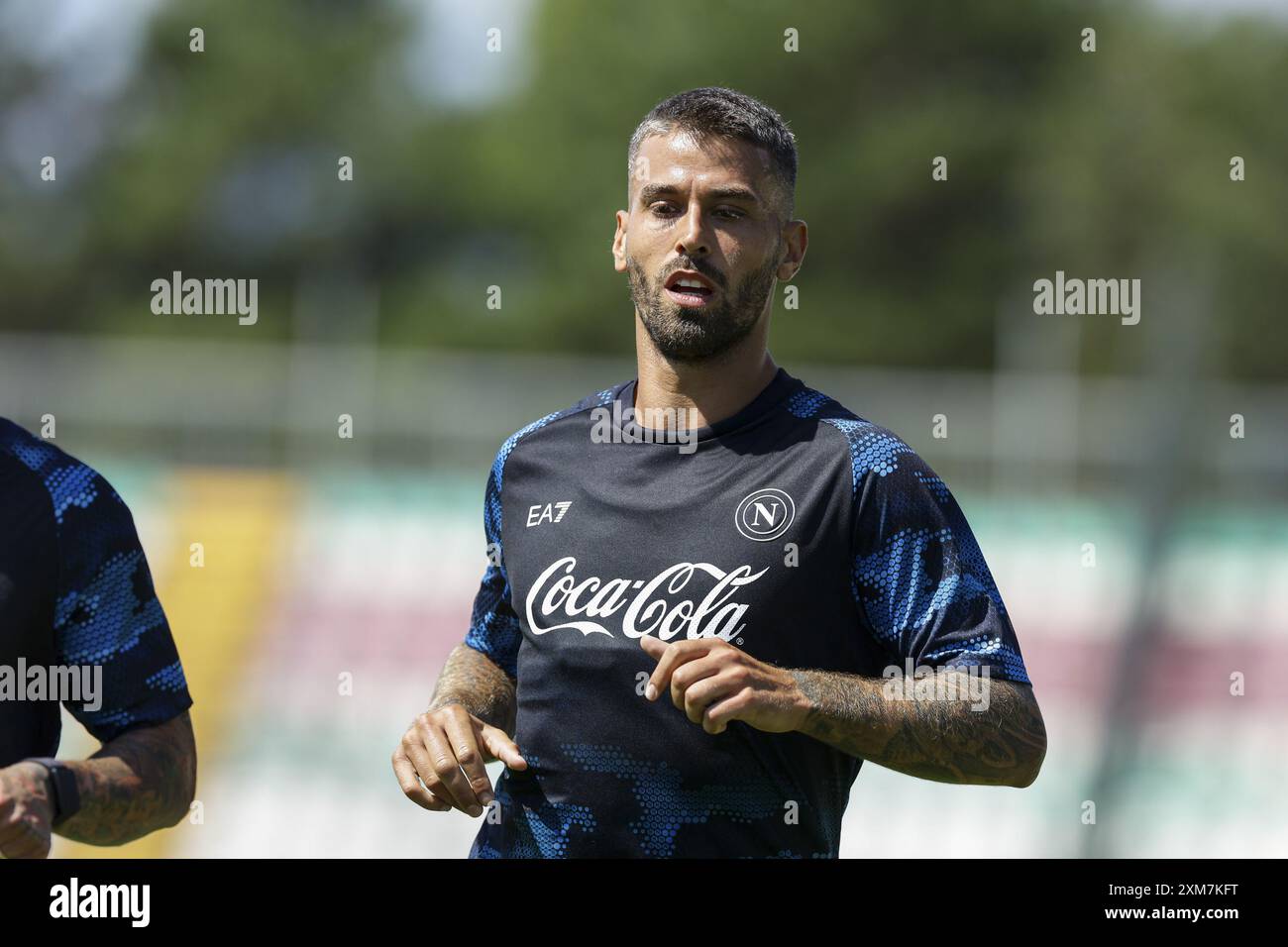 Napoli's Italian defender Leonardo Spinazzola during SSC Napoli's 2024 ...