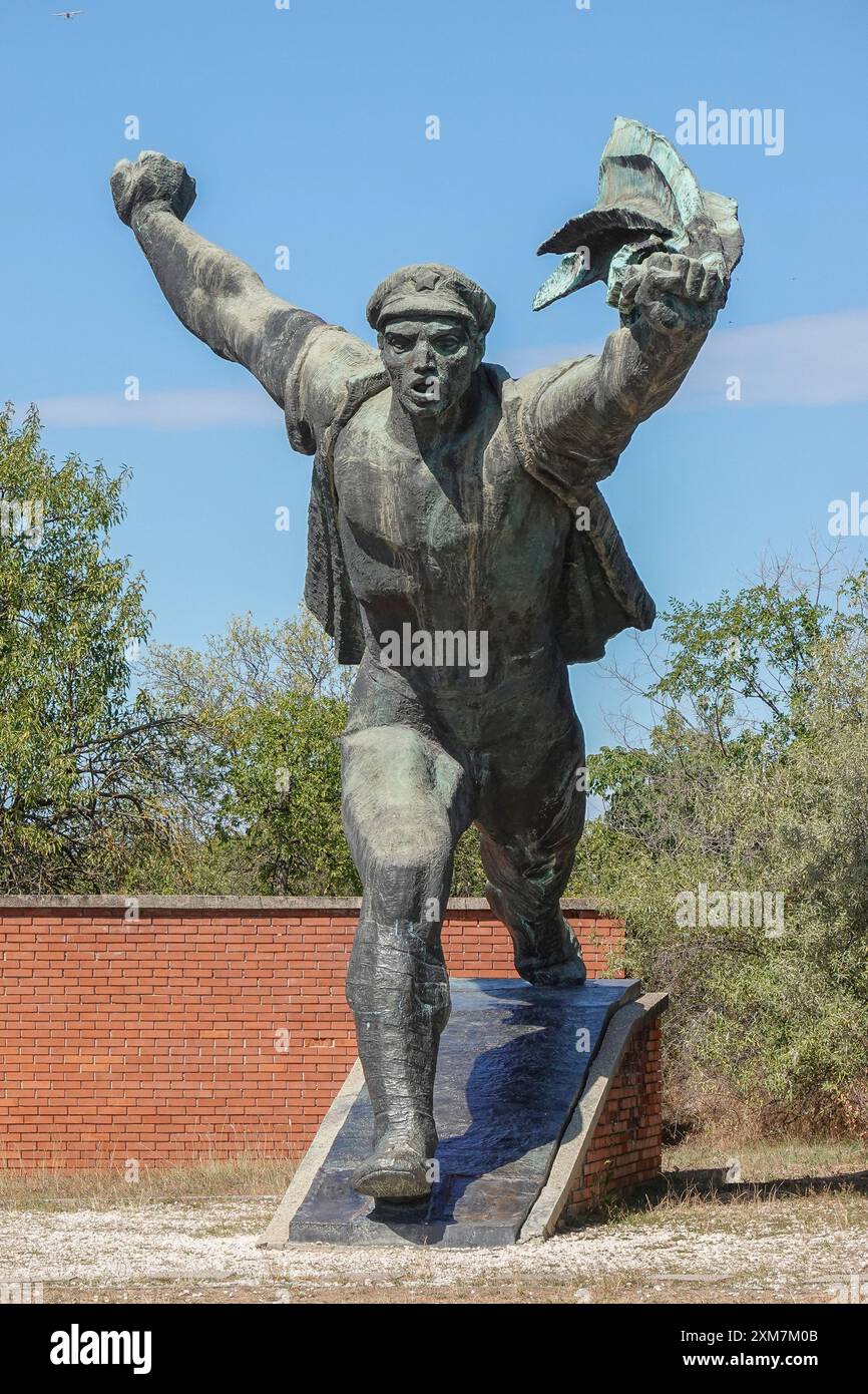 Hungary, Budapest, Republic of Councils Monument in Memento Park ...