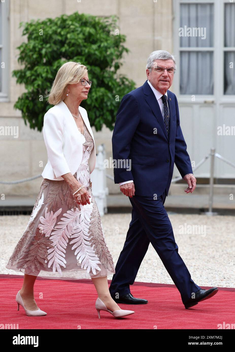 Paris, France. 26th July, 2024. President of the International Olympic ...