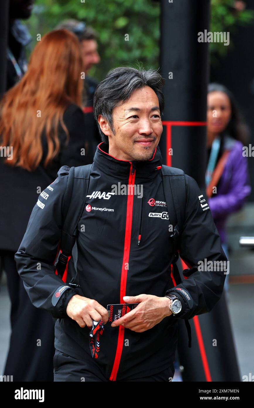 Spa Francorchamps, Belgium. 26th July, 2024. Ayao Komatsu (JPN) Haas F1 ...