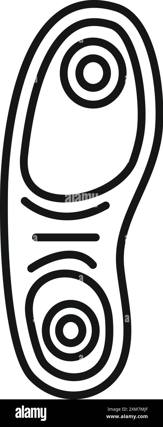 Orthopedic insole contouring the foot, providing arch support for ...