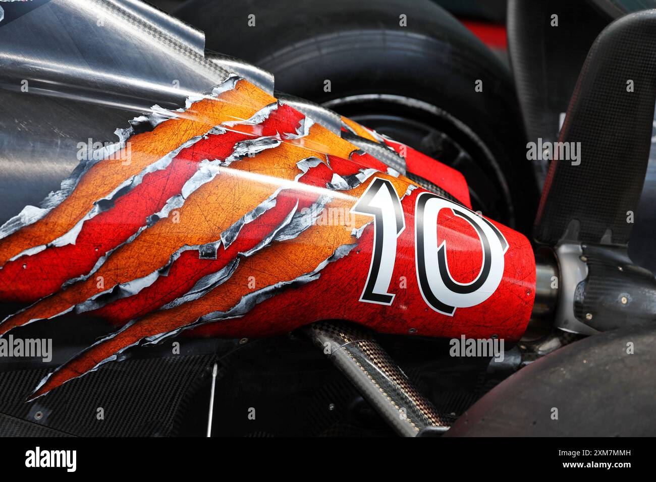 Alpine F1 Team A524 engine cover - Deadpool & Wolverine livery. Formula ...