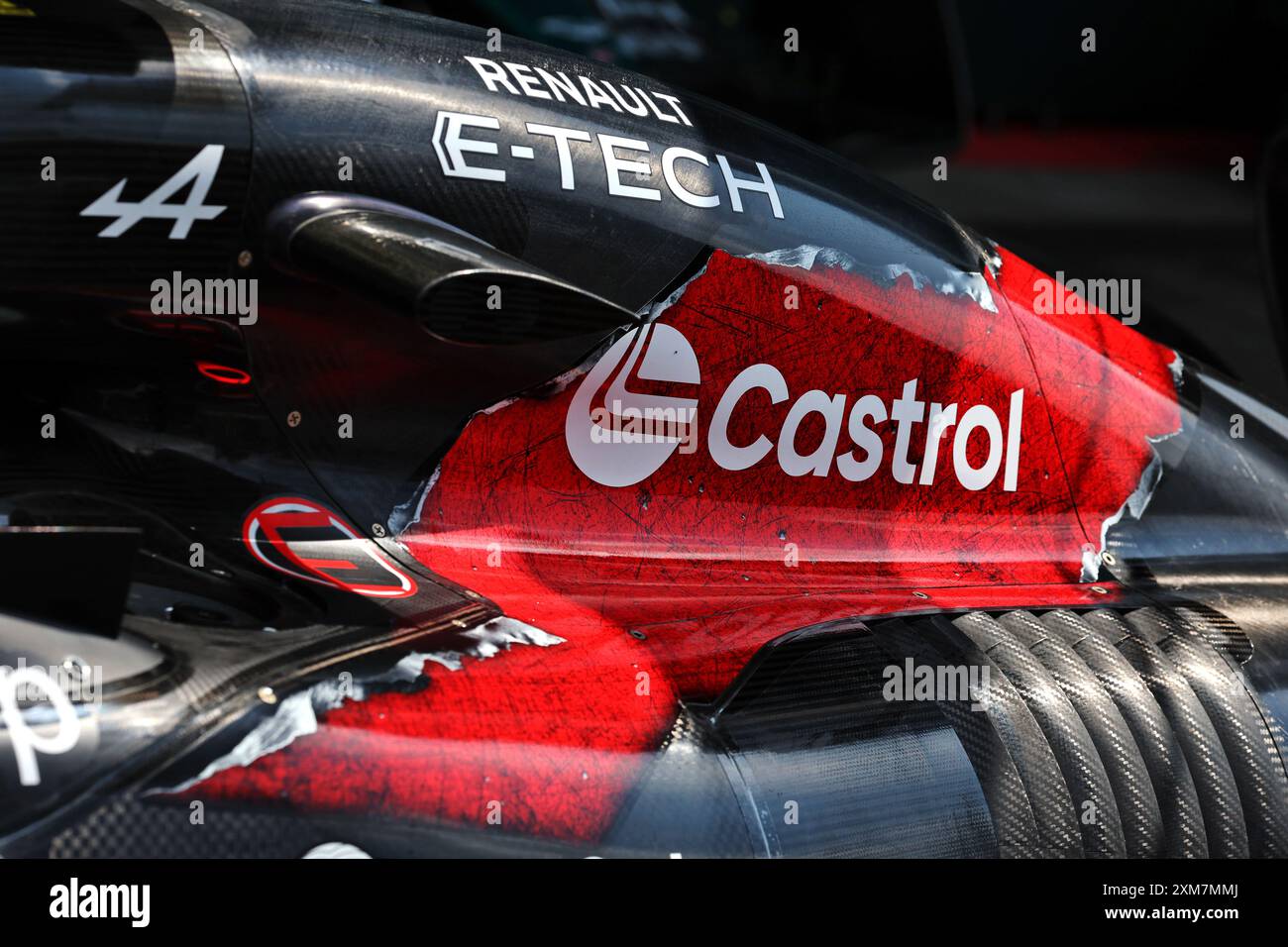 Spa Francorchamps, Belgium. 26th July, 2024. Alpine F1 Team A524 engine ...