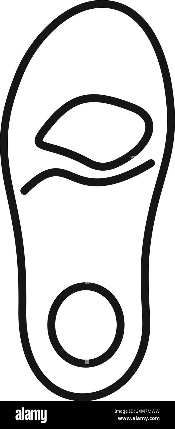 Orthopedic insole is supporting foot arch and correcting flatfoot Stock ...