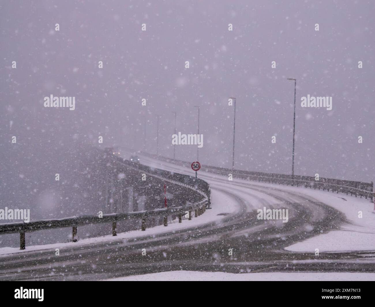 Finnsnes, Norway - April 22, 2023: Gisundbrua bridge (Gisund Bridge ...