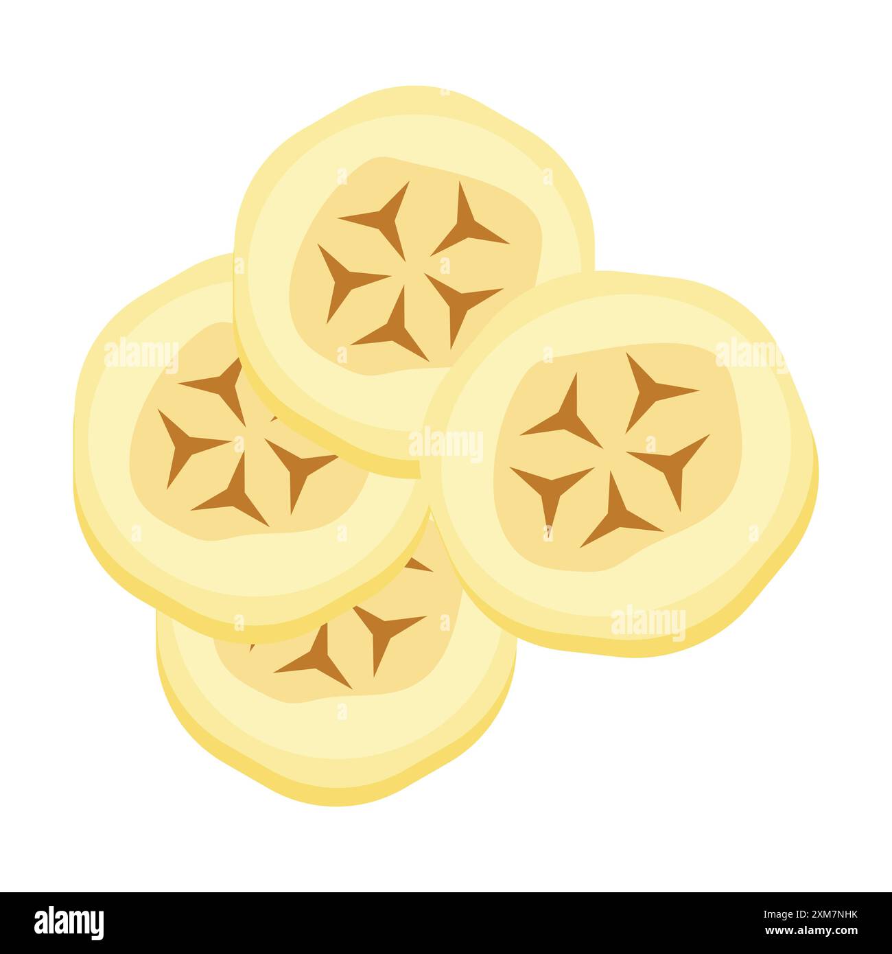Banana cut into pieces Stock Vector Images - Alamy