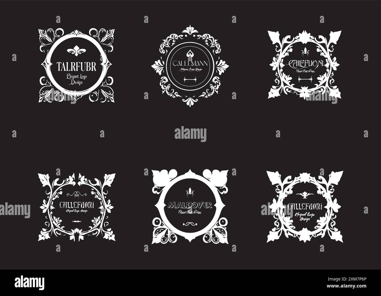 Vector logos templates hi-res stock photography and images - Alamy