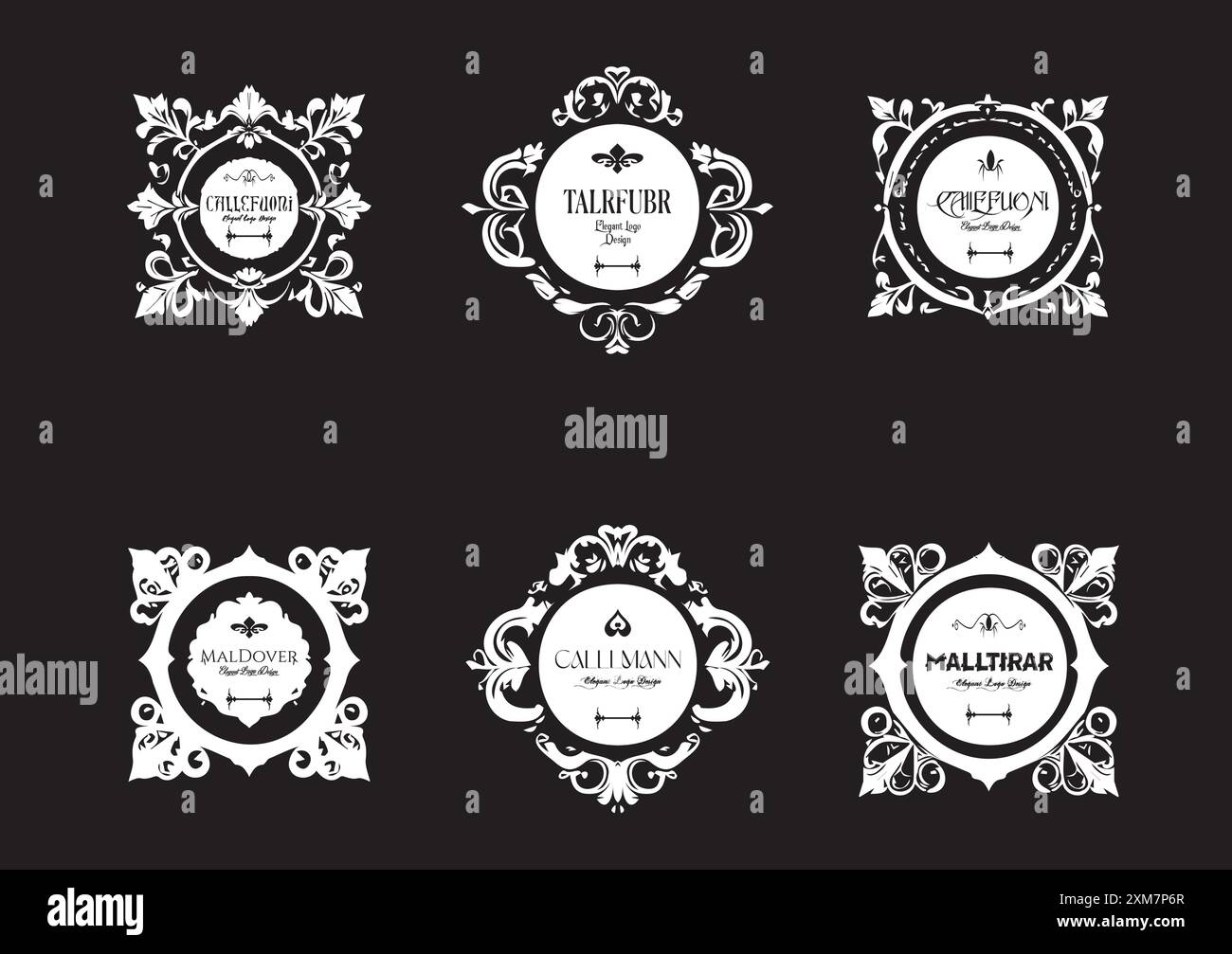 Vector floral designs Stock Vector Images - Alamy