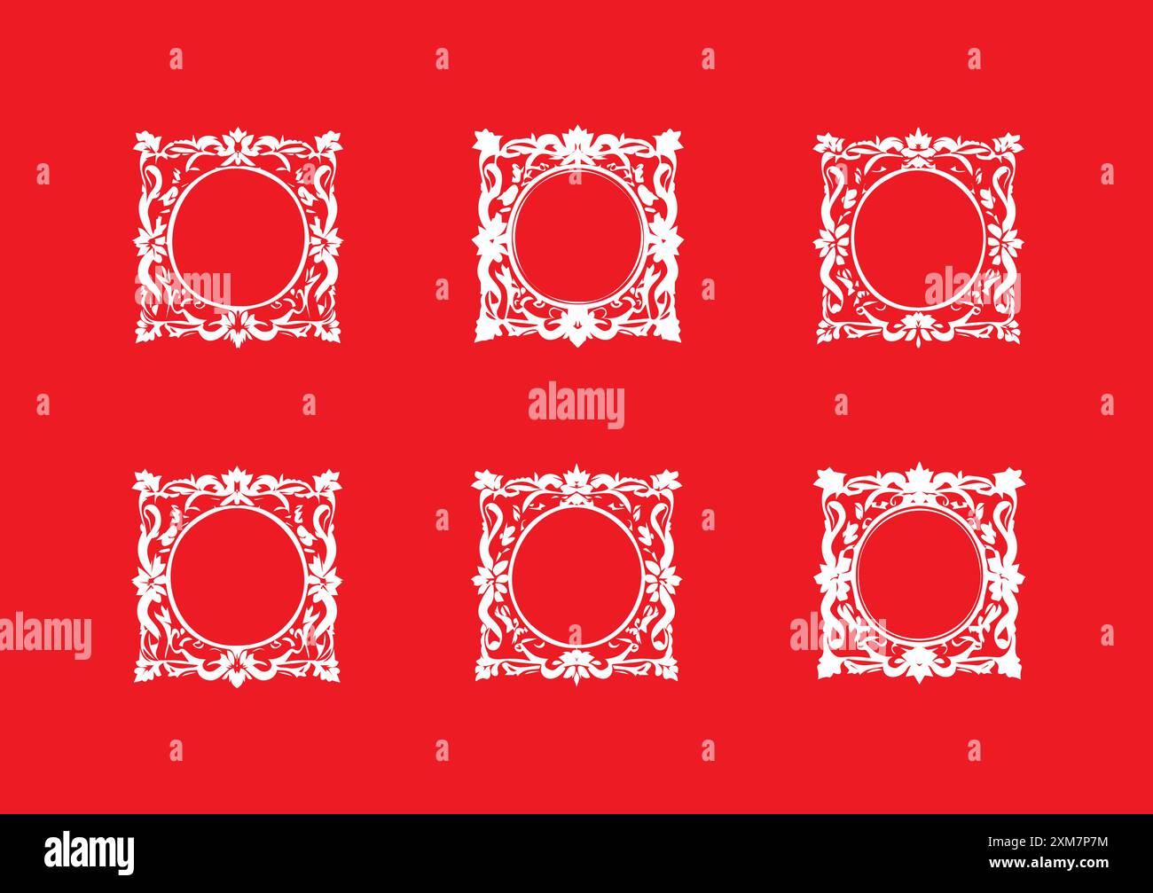 Vector Collection Of Square Floral Logos For Package Design, Nature ...