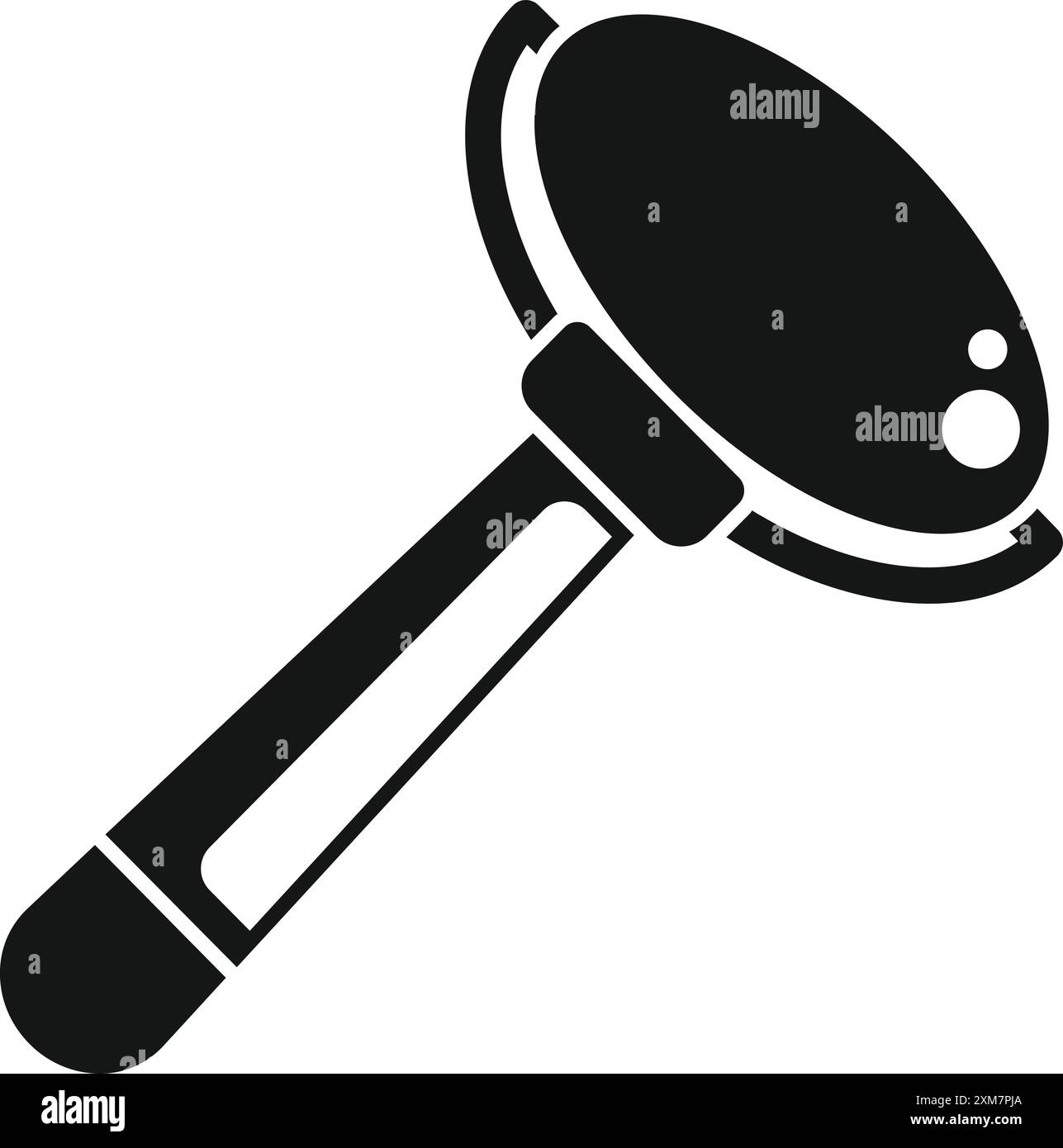 Black silhouette icon of a judge's gavel coming down, representing ...