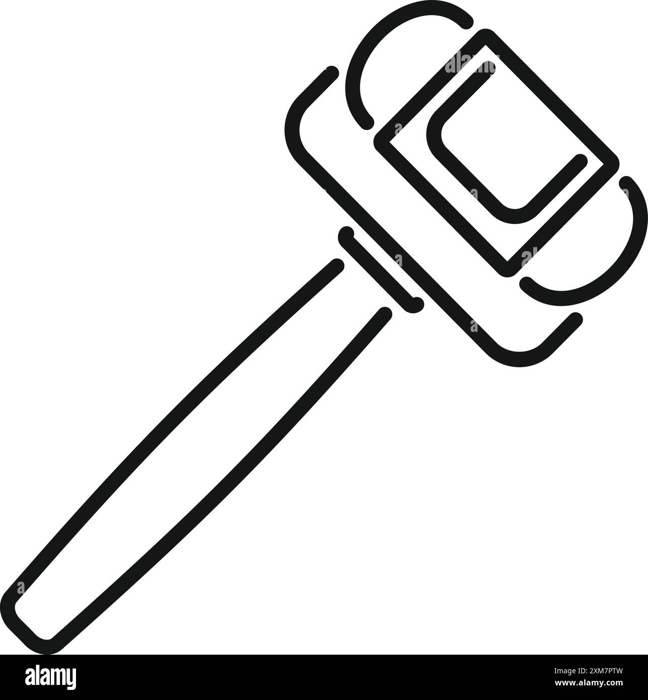 Reflex Hammer Striking Testing For Neurological Response Stock Vector Image And Art Alamy