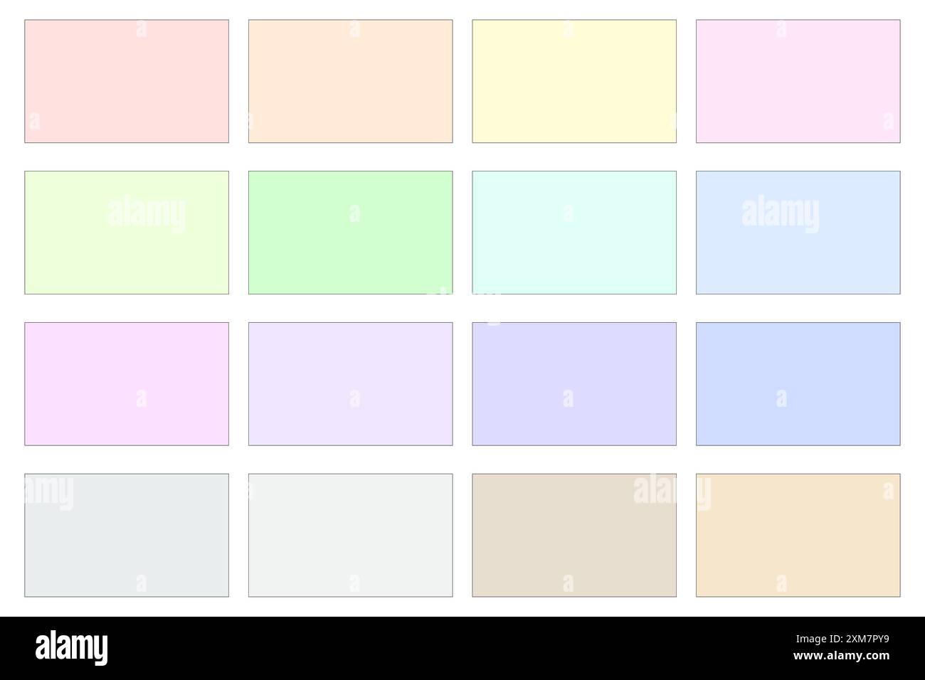 Pastel color palette. Soft gradient rectangles. Abstract background ...