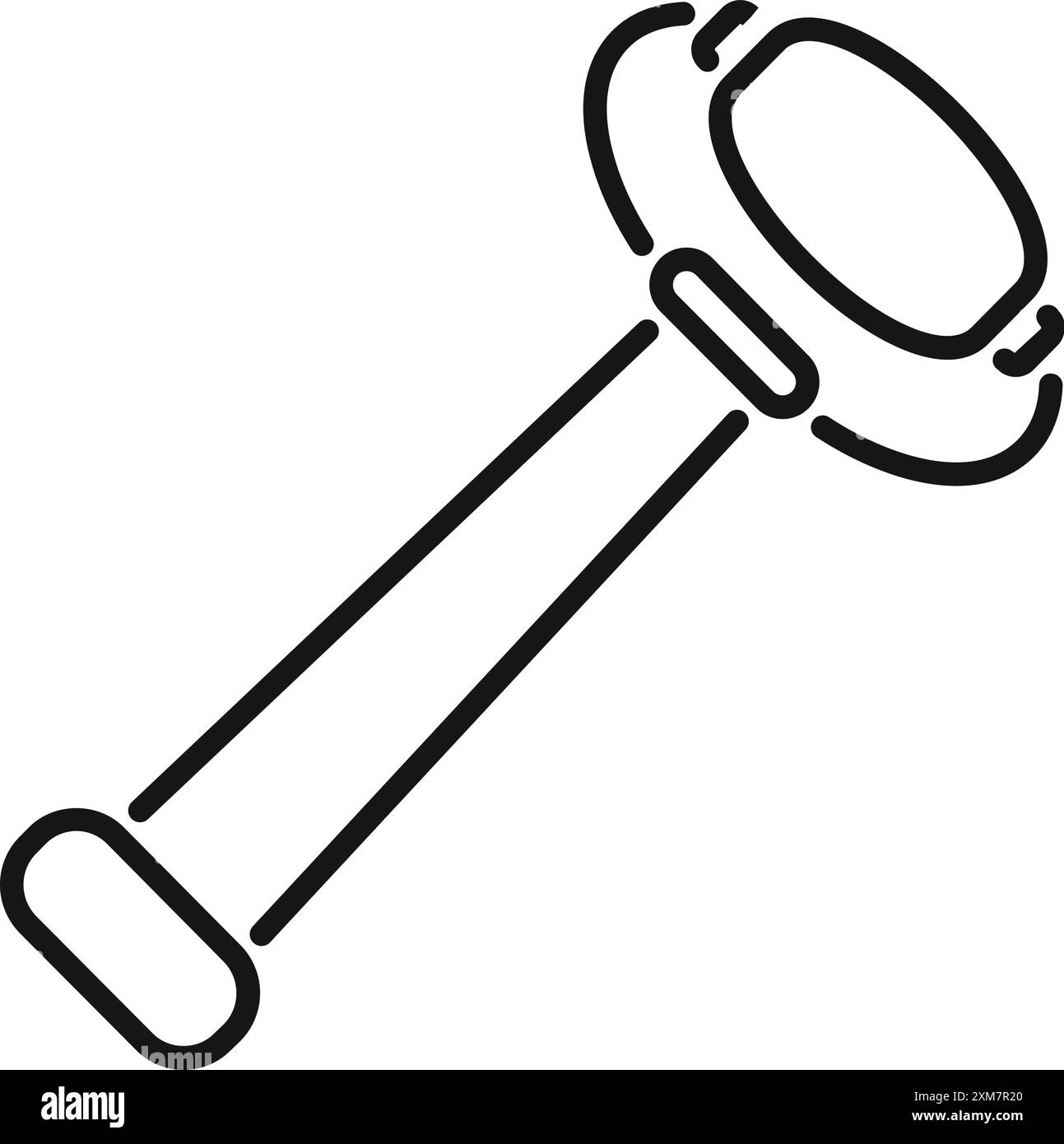 Simple line drawing of an immersion blender with a big whisk and a ...