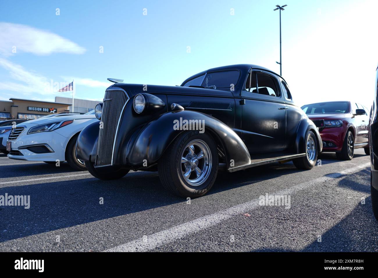 Old classic 1930's Chevrolet Master coupe in black Stock Photo - Alamy