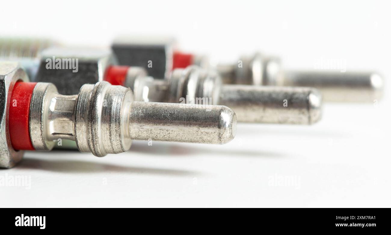 Modern ceramic glow plugs for warming up a diesel engine before ...