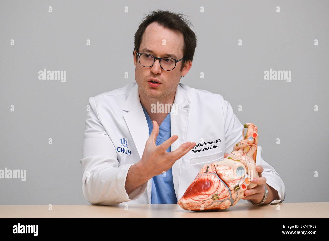 Montreal, Canada. 24th July, 2024. Dr. Philippe Charbonneau, a vascular ...