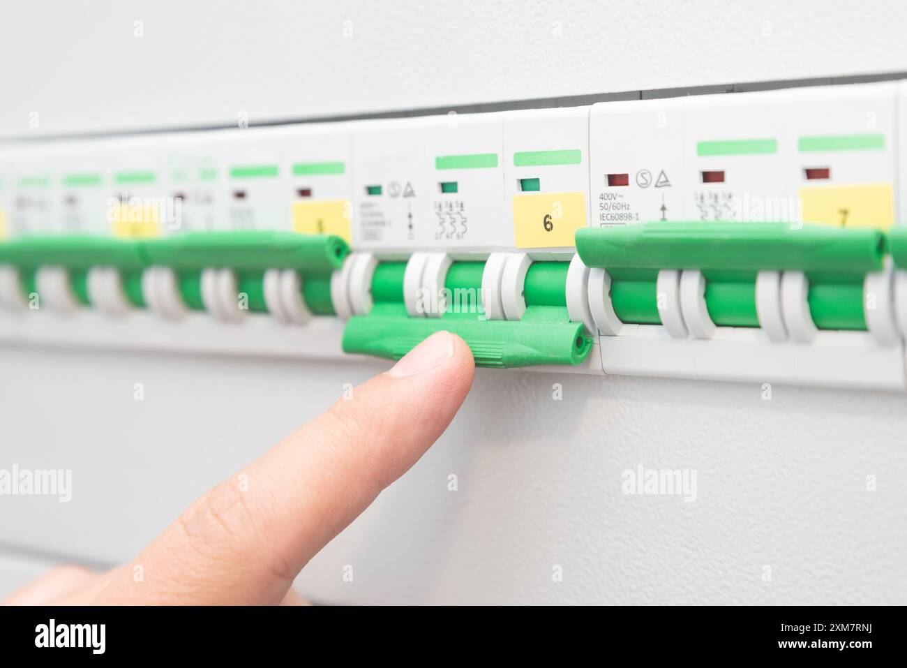 Turning off circuit breaker hi-res stock photography and images - Alamy
