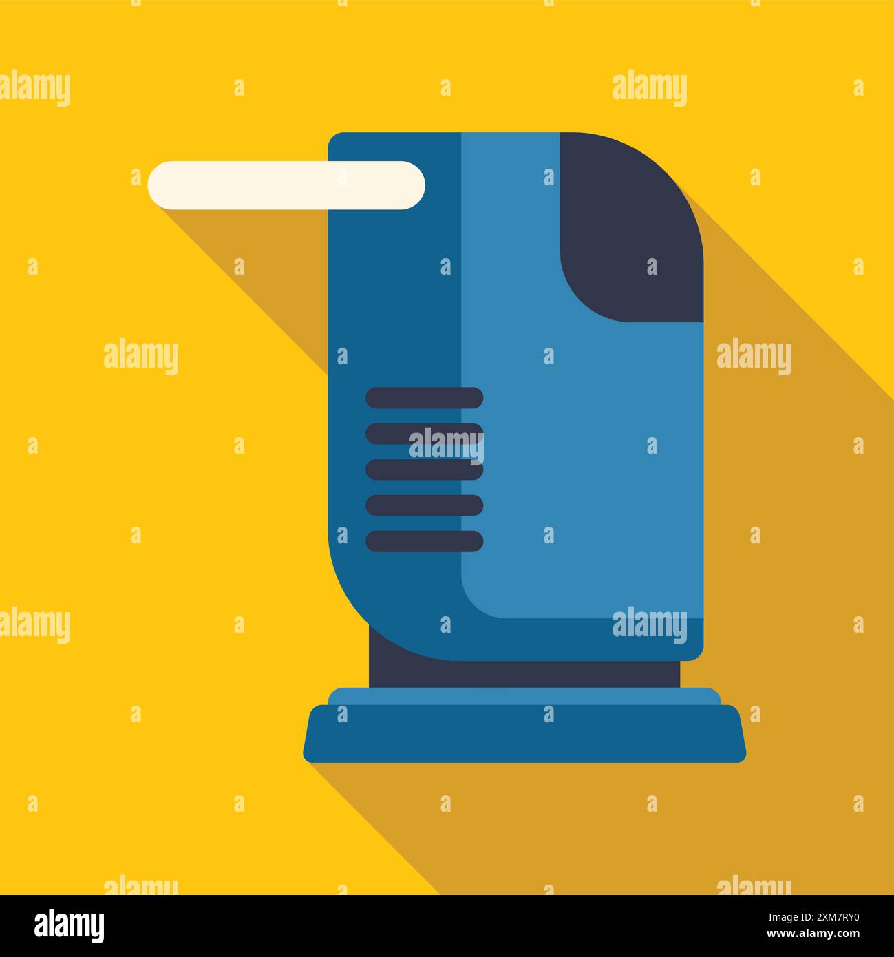 Blue electric sander, a power tool for sanding wood and other materials ...