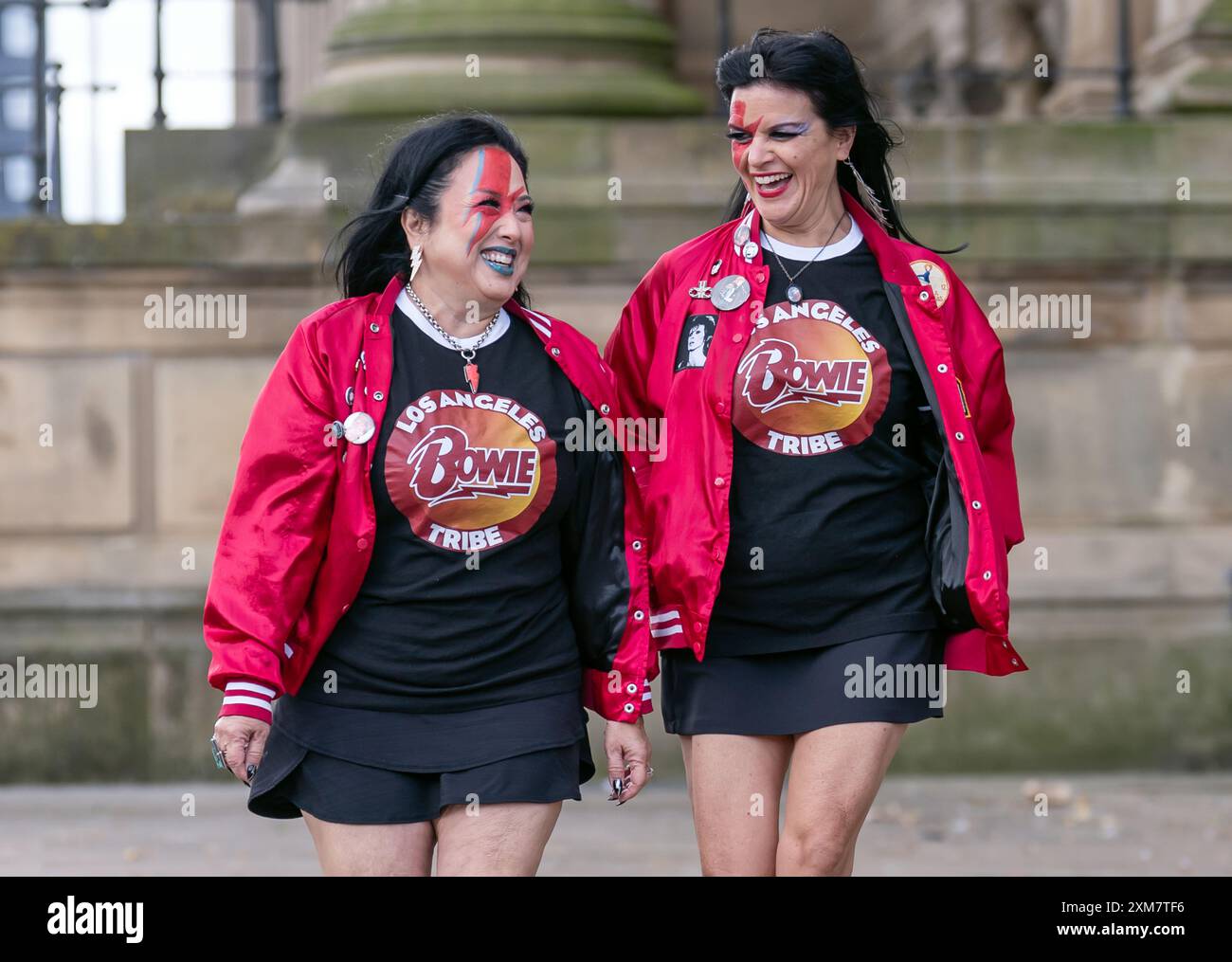Ersula Martell (left) and Sonia Wike arrive at the David Bowie World ...