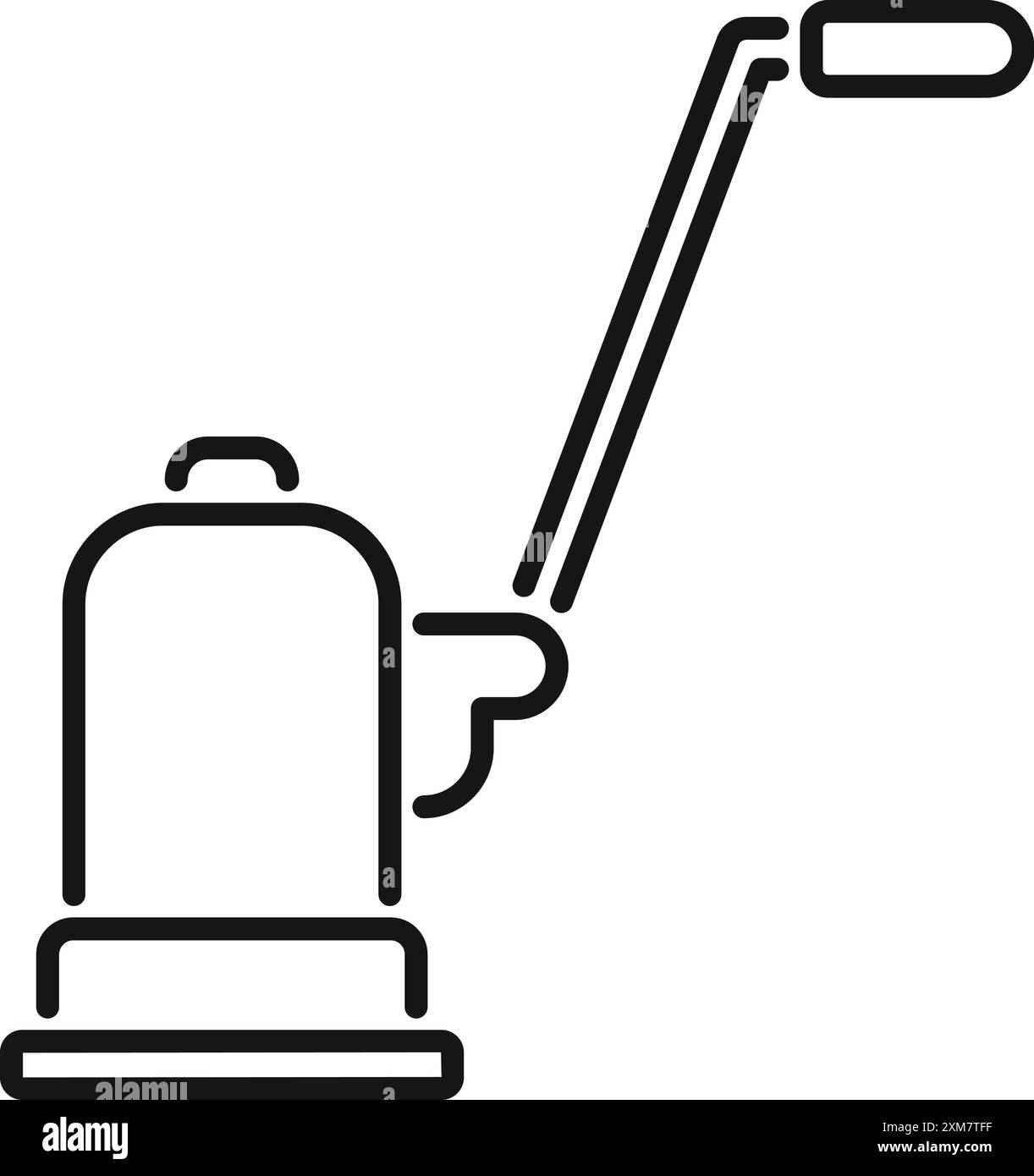 Line icon of a floor polishing machine used by a cleaning service Stock ...