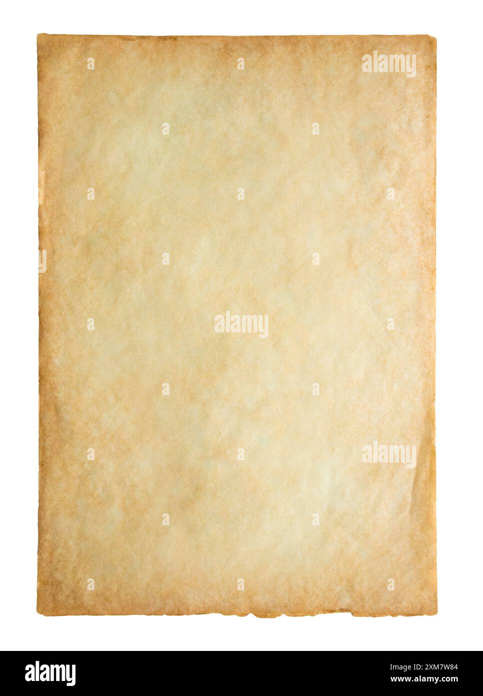 Old vintage paper sheet texture isolated on white background Stock ...