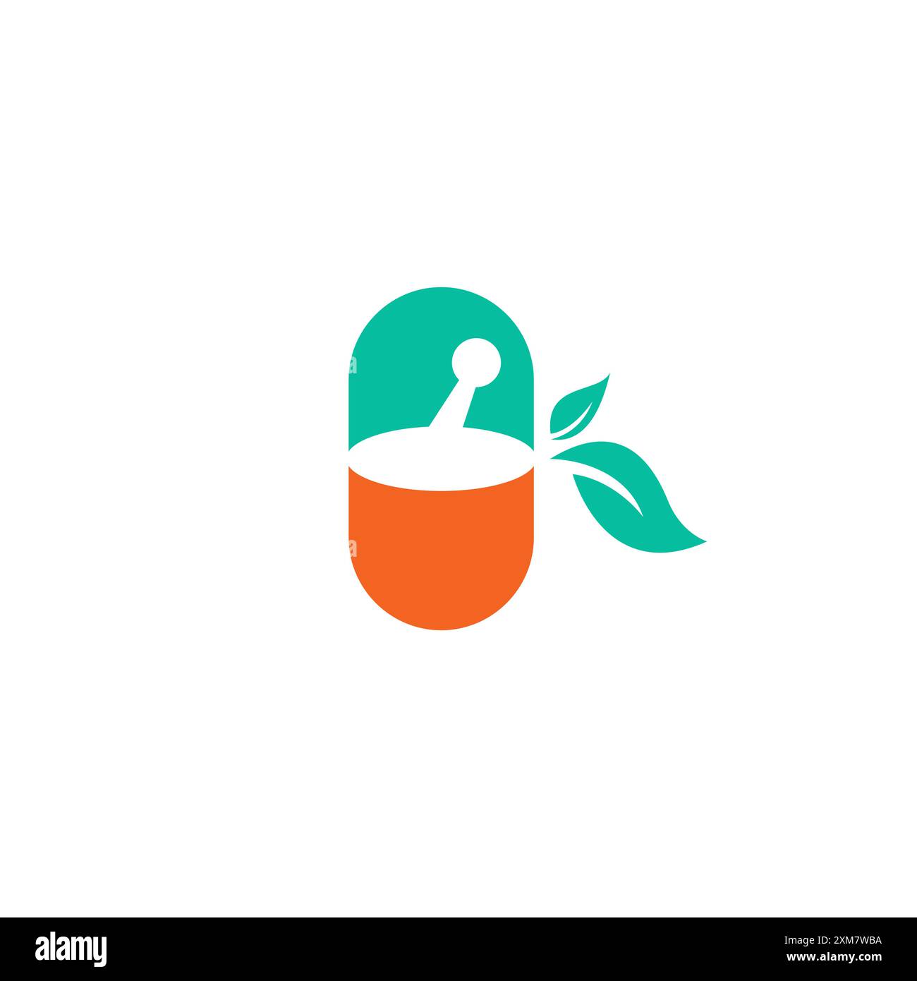 herbal capsule logo vector. health logo design Stock Vector Image & Art ...