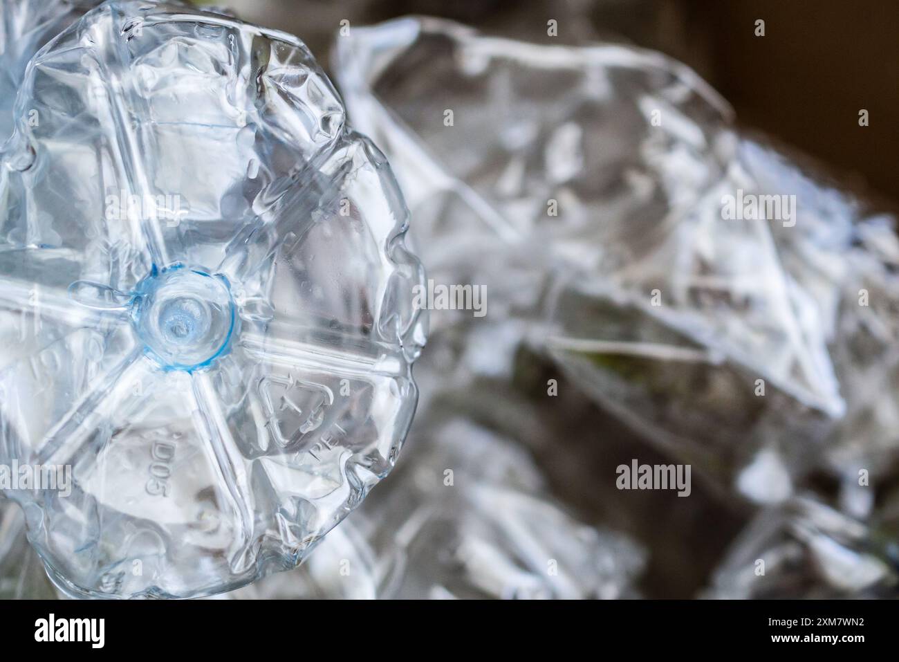 recycling sign on polyethylene terephthalate plastic bottle Stock Photo ...