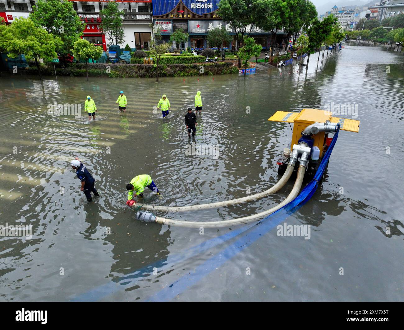 Drone disaster relief hi-res stock photography and images - Alamy
