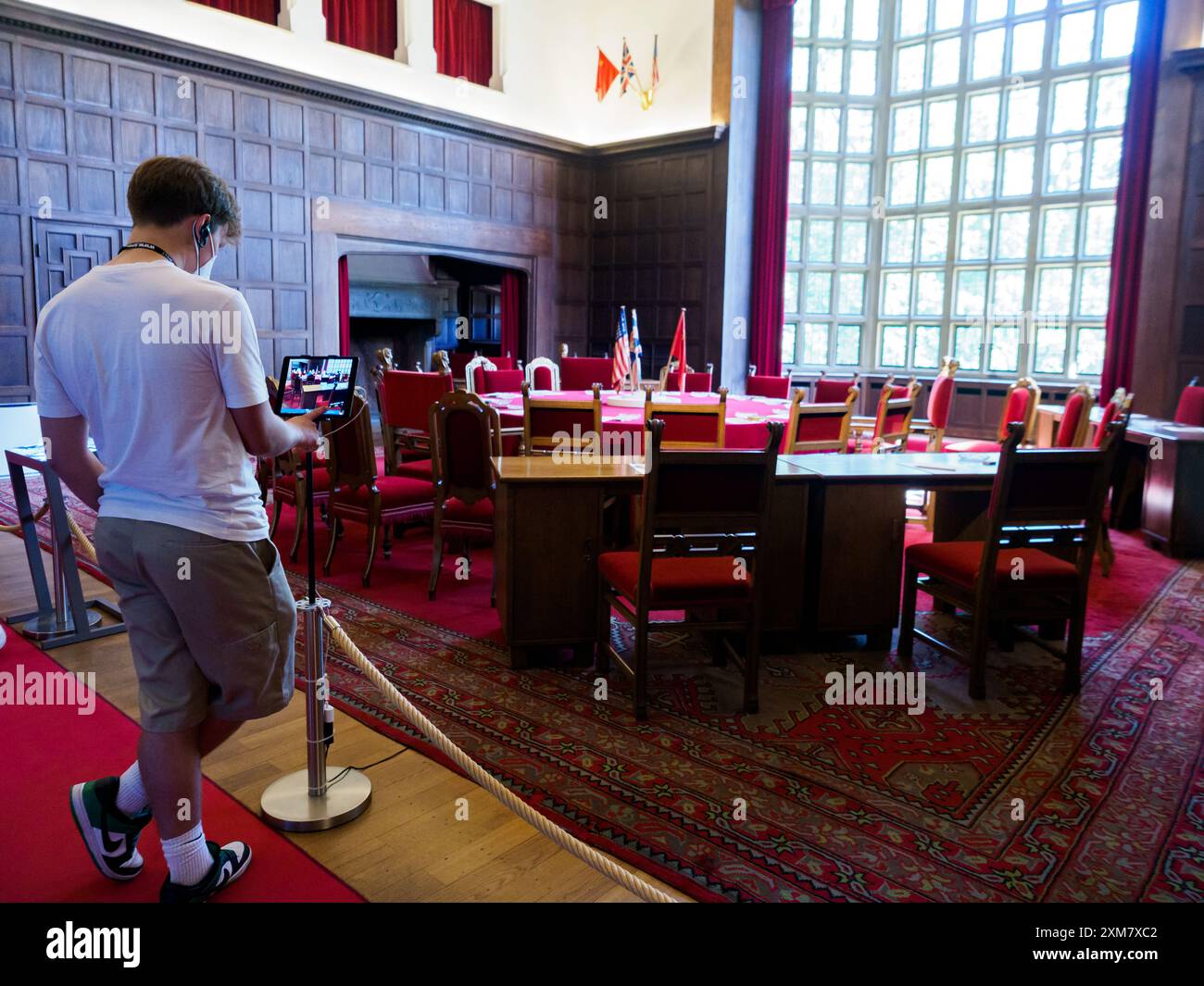 Potsdam, Brandenburg, Germany - May, 2022: The Potsdam conference table ...