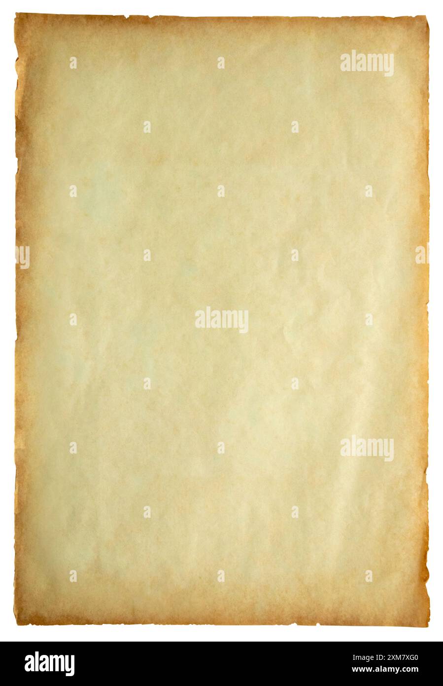 Old vintage paper sheet texture isolated on white background Stock ...