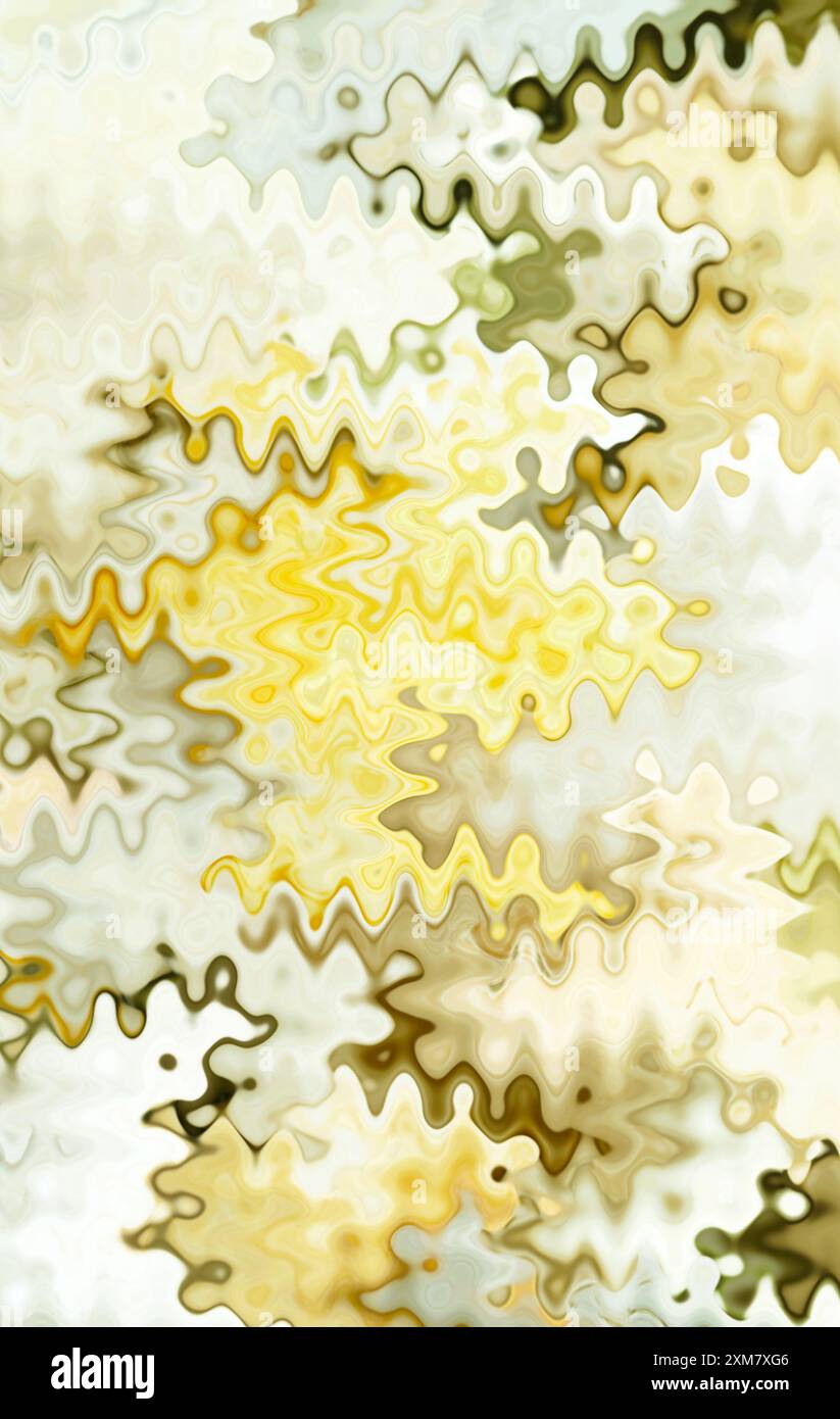 Illustration of spreading water texture on glass surface in gold and ...