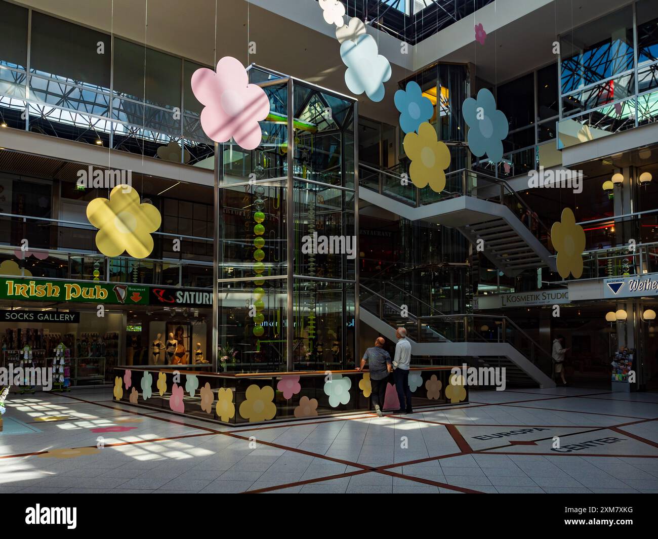 Berlin, Germany - May, 2022: Water clock in the Europa Center at ...