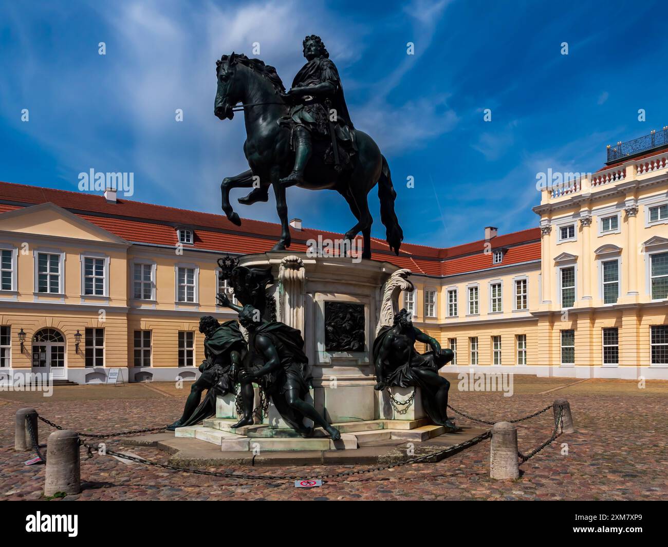 Berlin, Germany - May 2022: Statue of Friedrich Wilhelm on horse in the ...