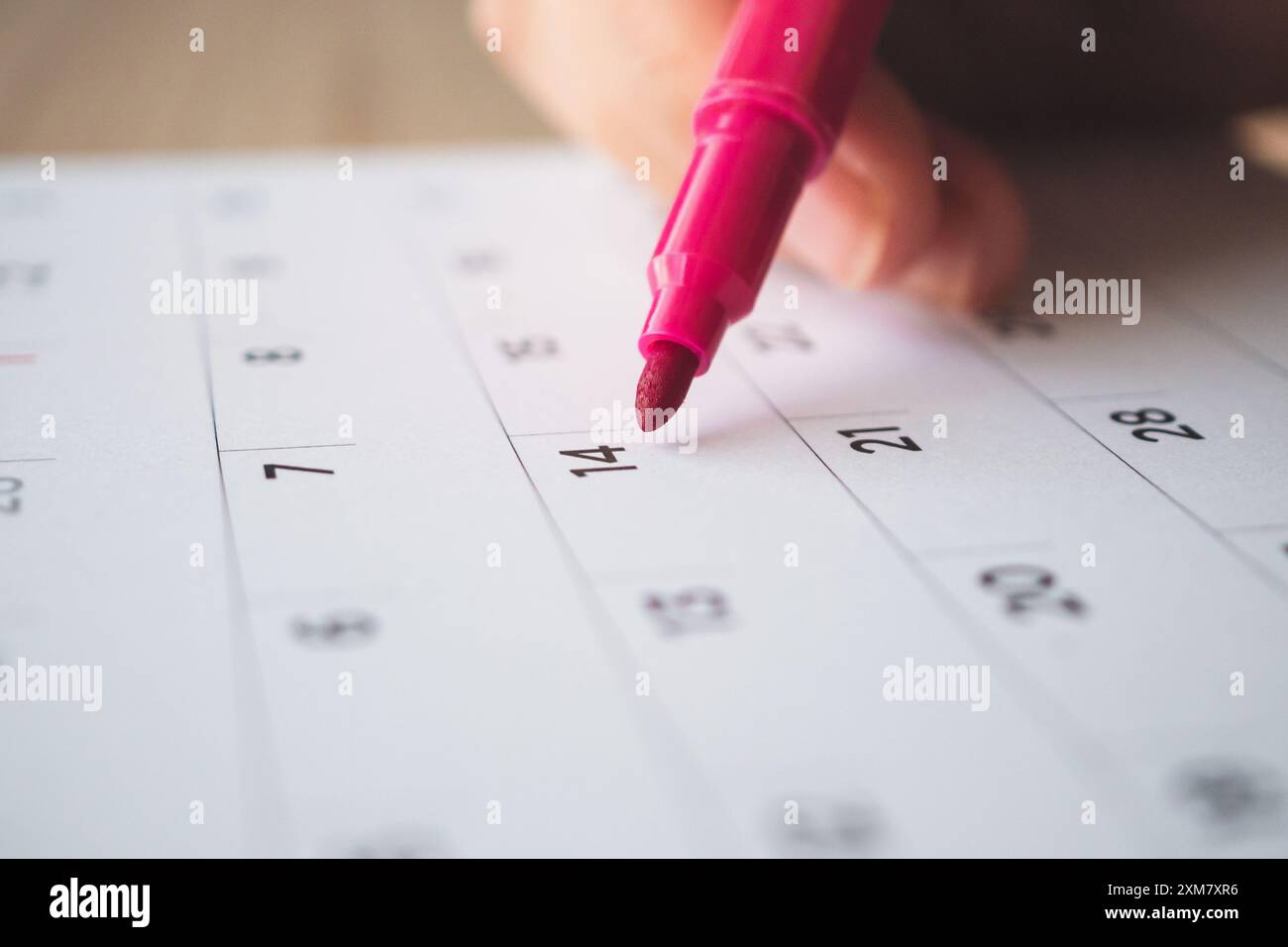 Hand writing date page hi-res stock photography and images - Alamy