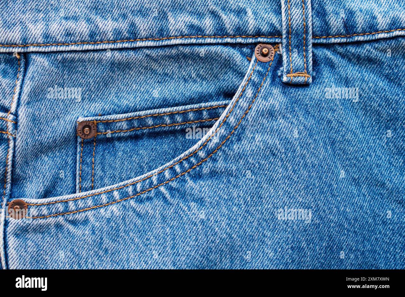 Denim Jeans pocket texture background Stock Photo - Alamy