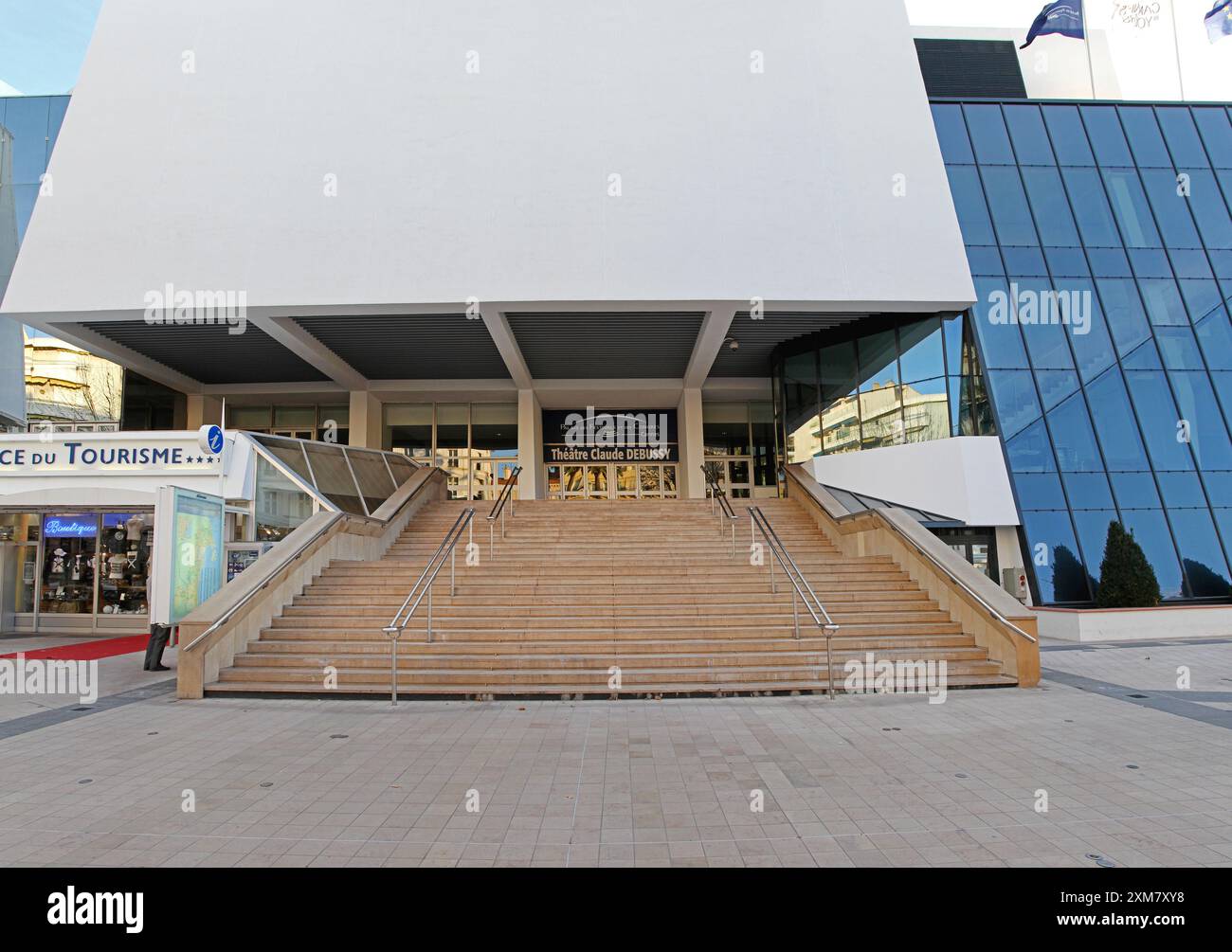 Cannes, France - January 20, 2012: Stairway to Theater Claude Debussy ...