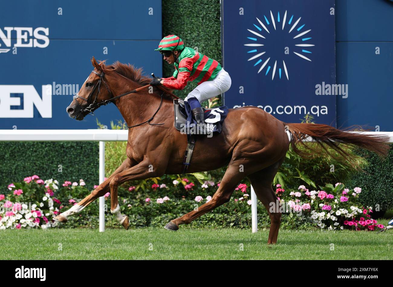 Assail ridden by Silvestre De Sousa wins the Slingsby Gin Handicap ...