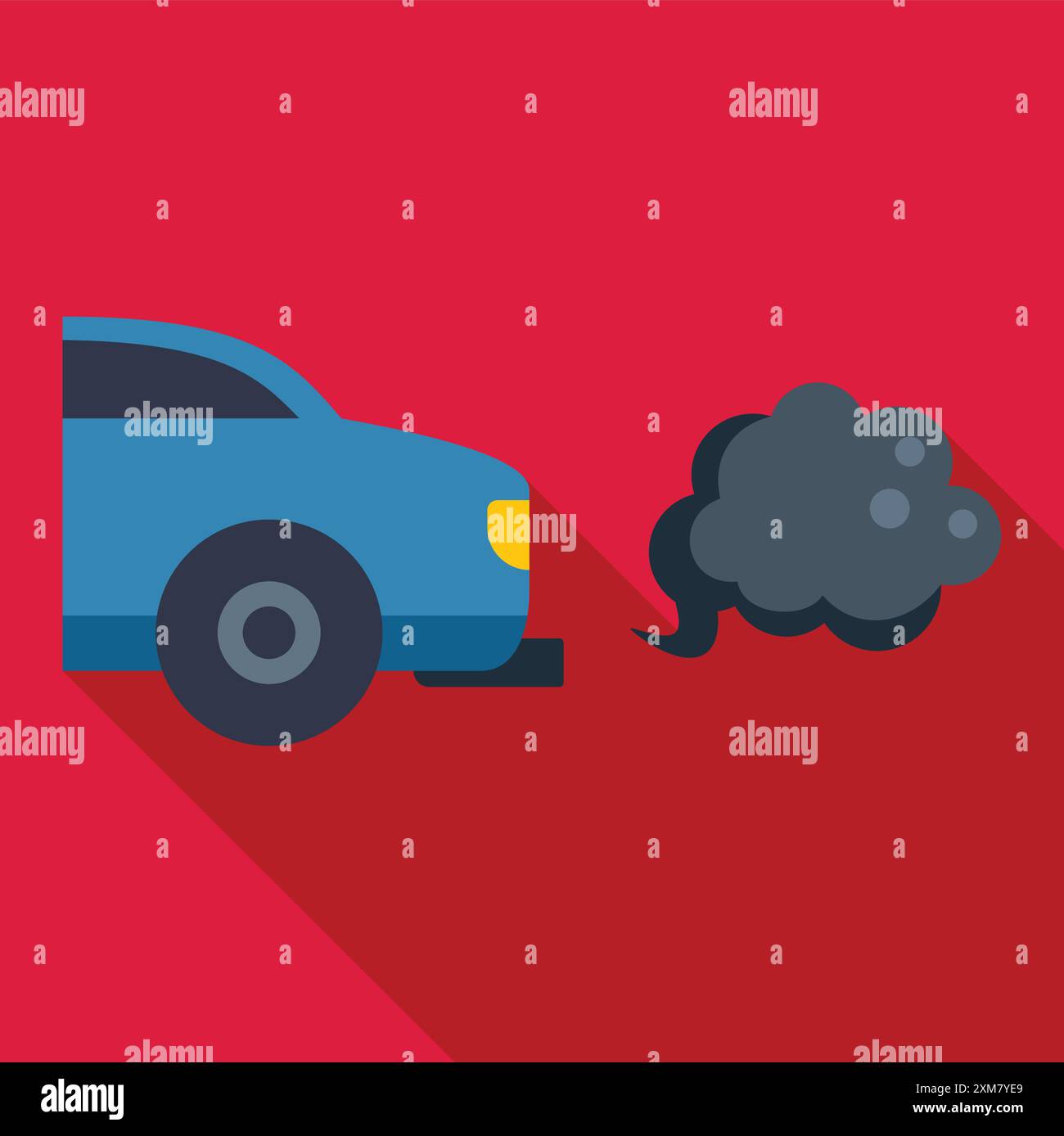 Car fumes road Stock Vector Images - Alamy