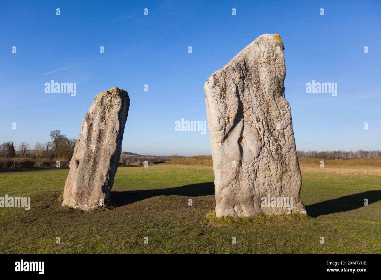 Avebury stone circle, Neolithic henge, large megalithic monument ...