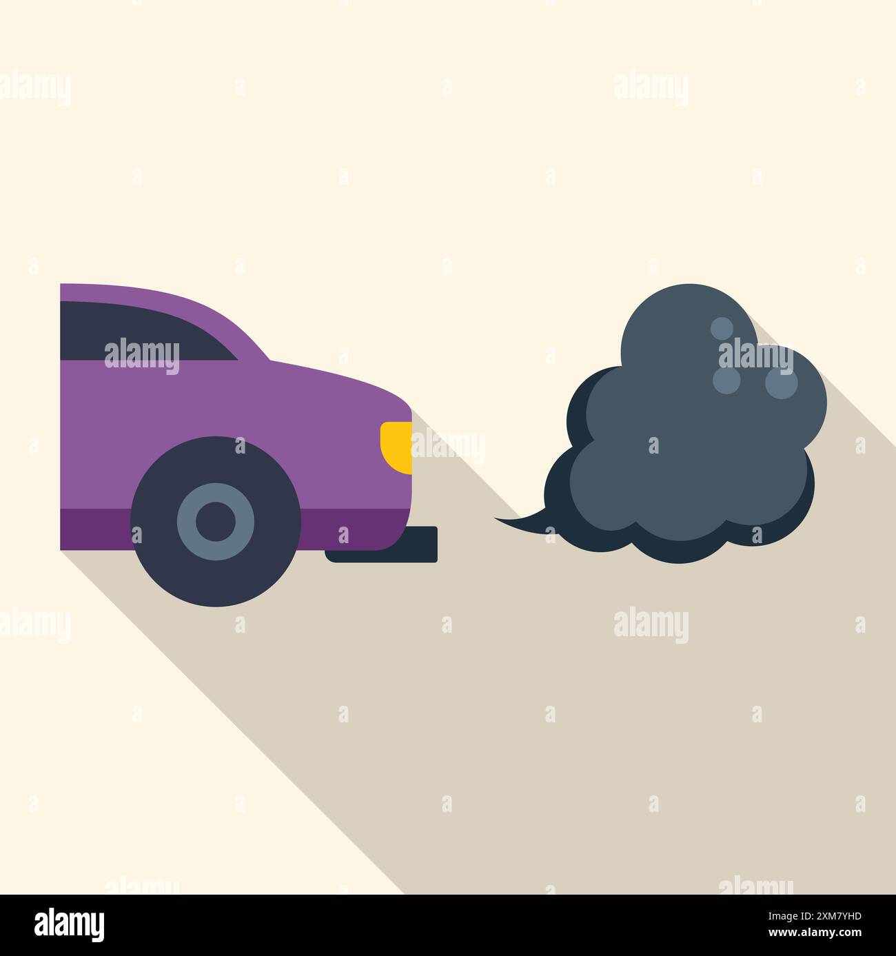 Pollution from vehicles Stock Vector Images - Alamy