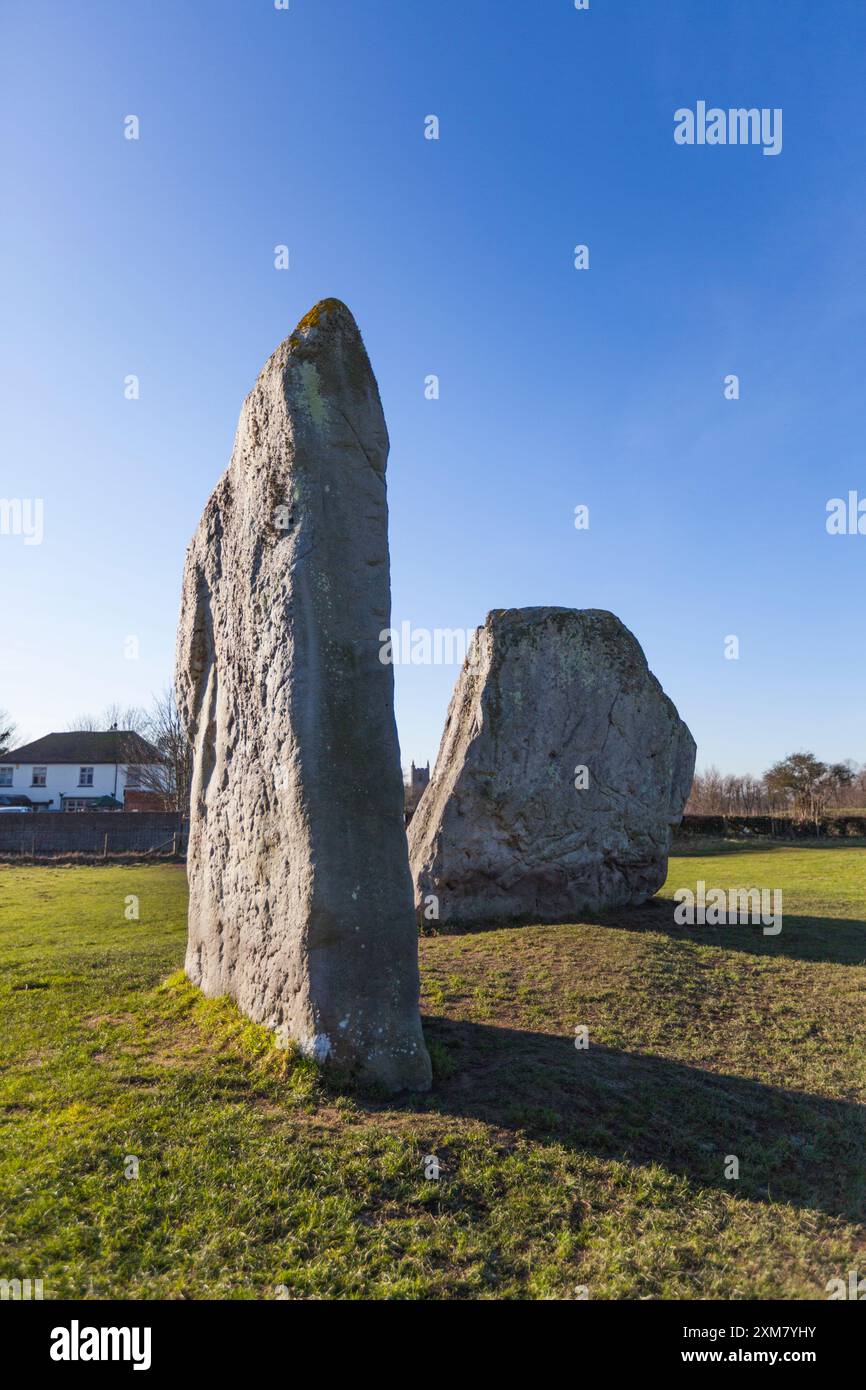 Avebury stone circle, Neolithic henge, large megalithic monument ...