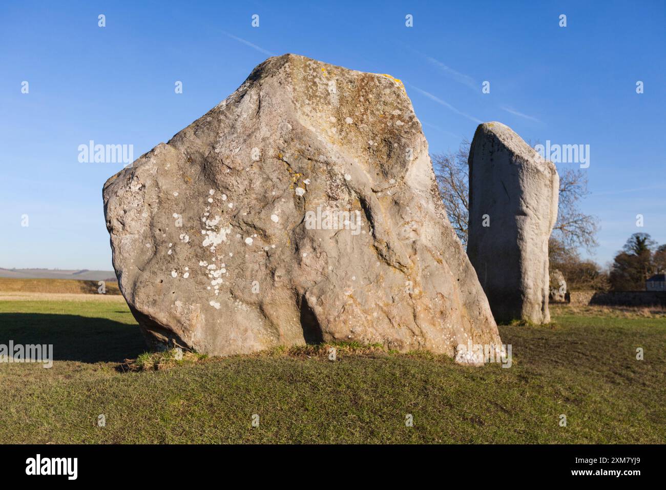Avebury stone circle, Neolithic henge, large megalithic monument ...