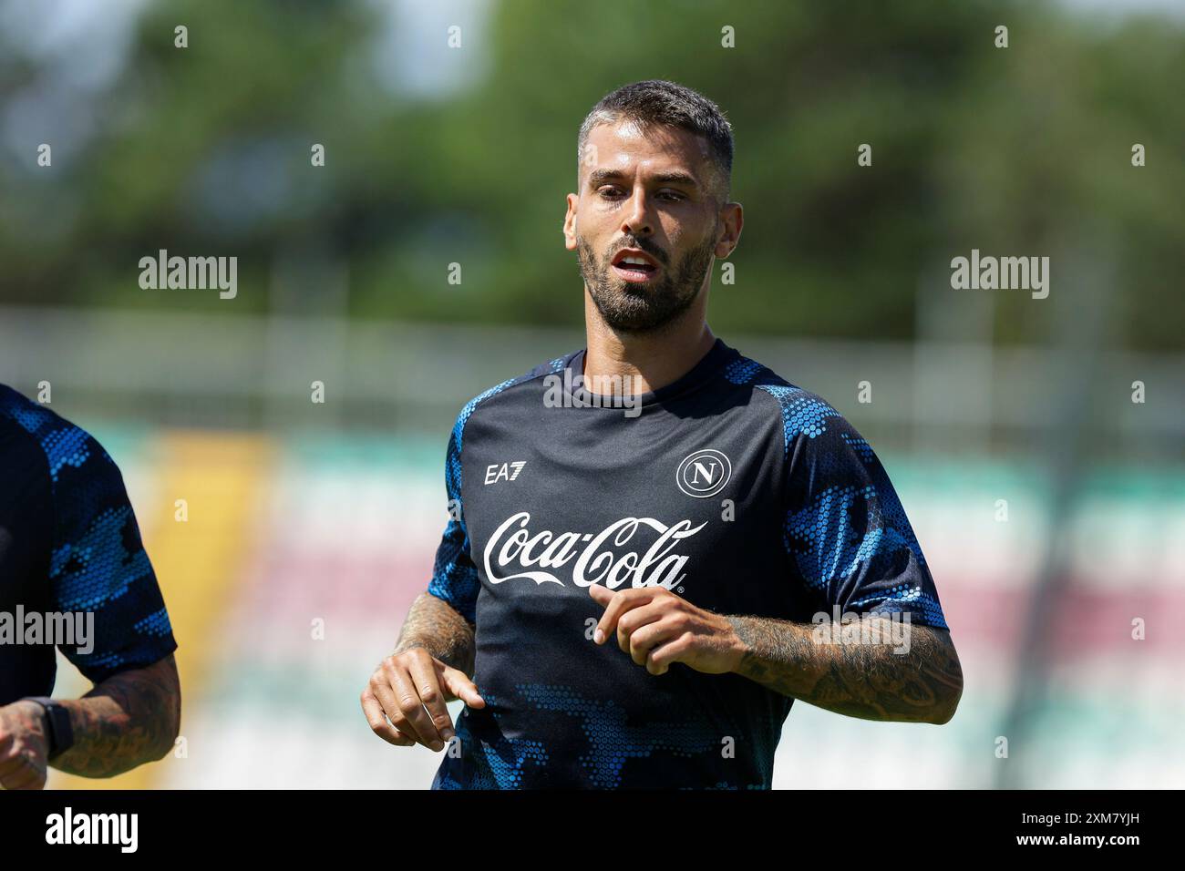 Napoli's Italian defender Leonardo Spinazzola during SSC Napoli's 2024 ...