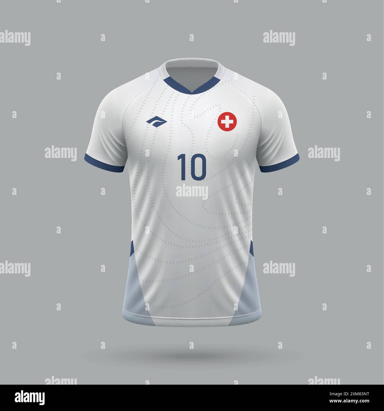 3d realistic soccer away jersey Switzerland national team, shirt ...