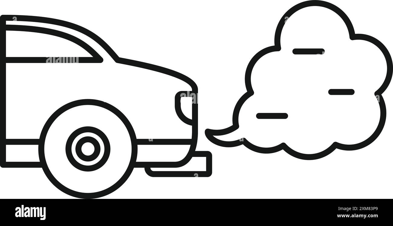 Automobile exhaust fumes Black and White Stock Photos & Images - Alamy