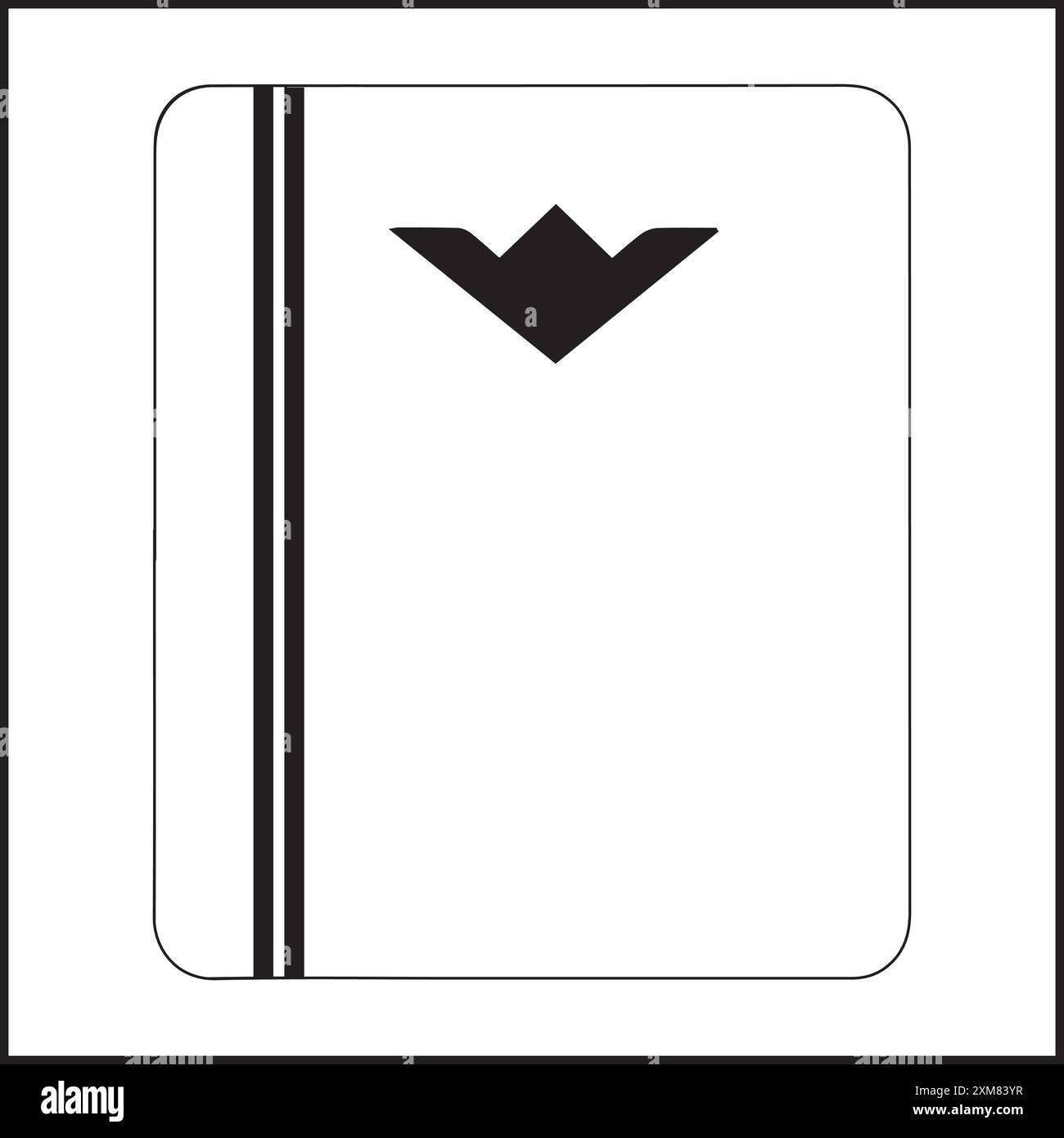 Black Book icon Simple book symbol pictogram illustration, Cartoon open ...