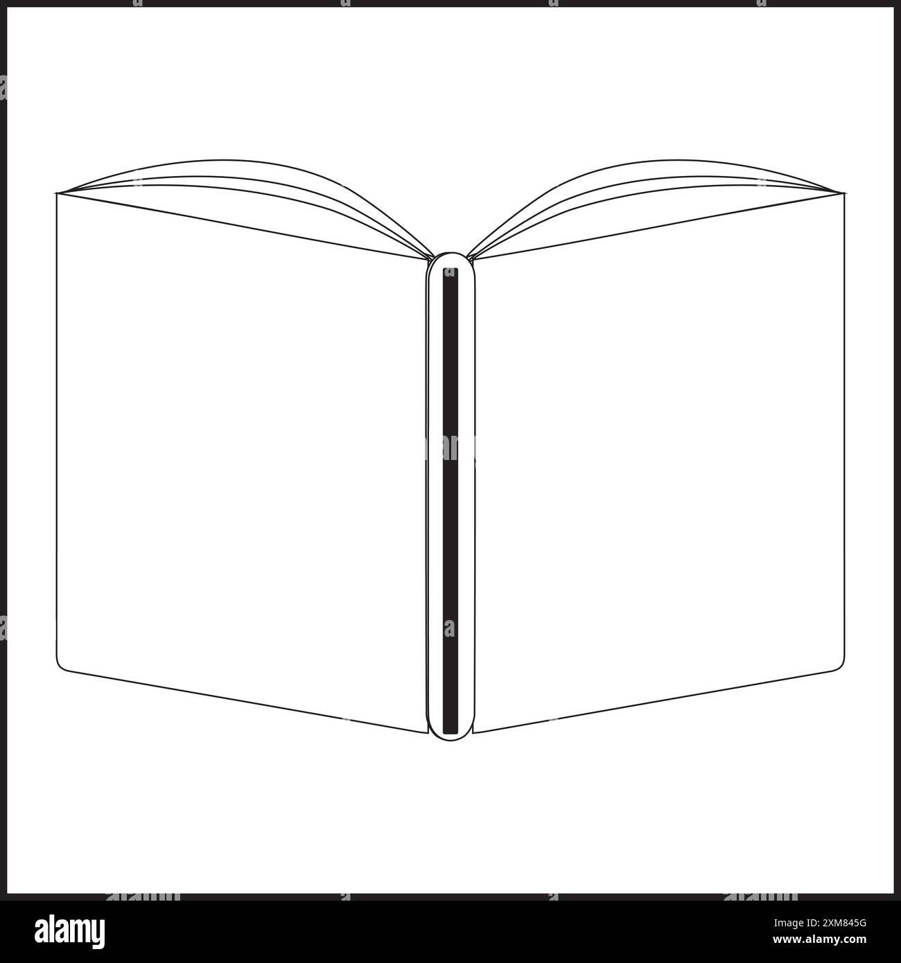 Black Book icon Simple book symbol pictogram illustration, Cartoon open ...