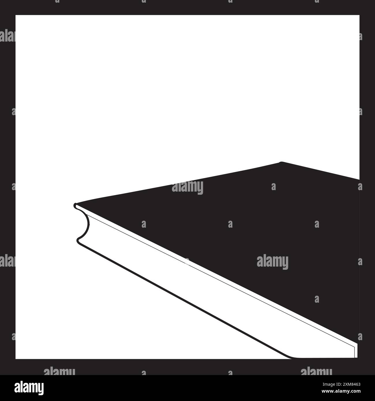 Black Book icon Simple book symbol pictogram illustration, Cartoon open ...