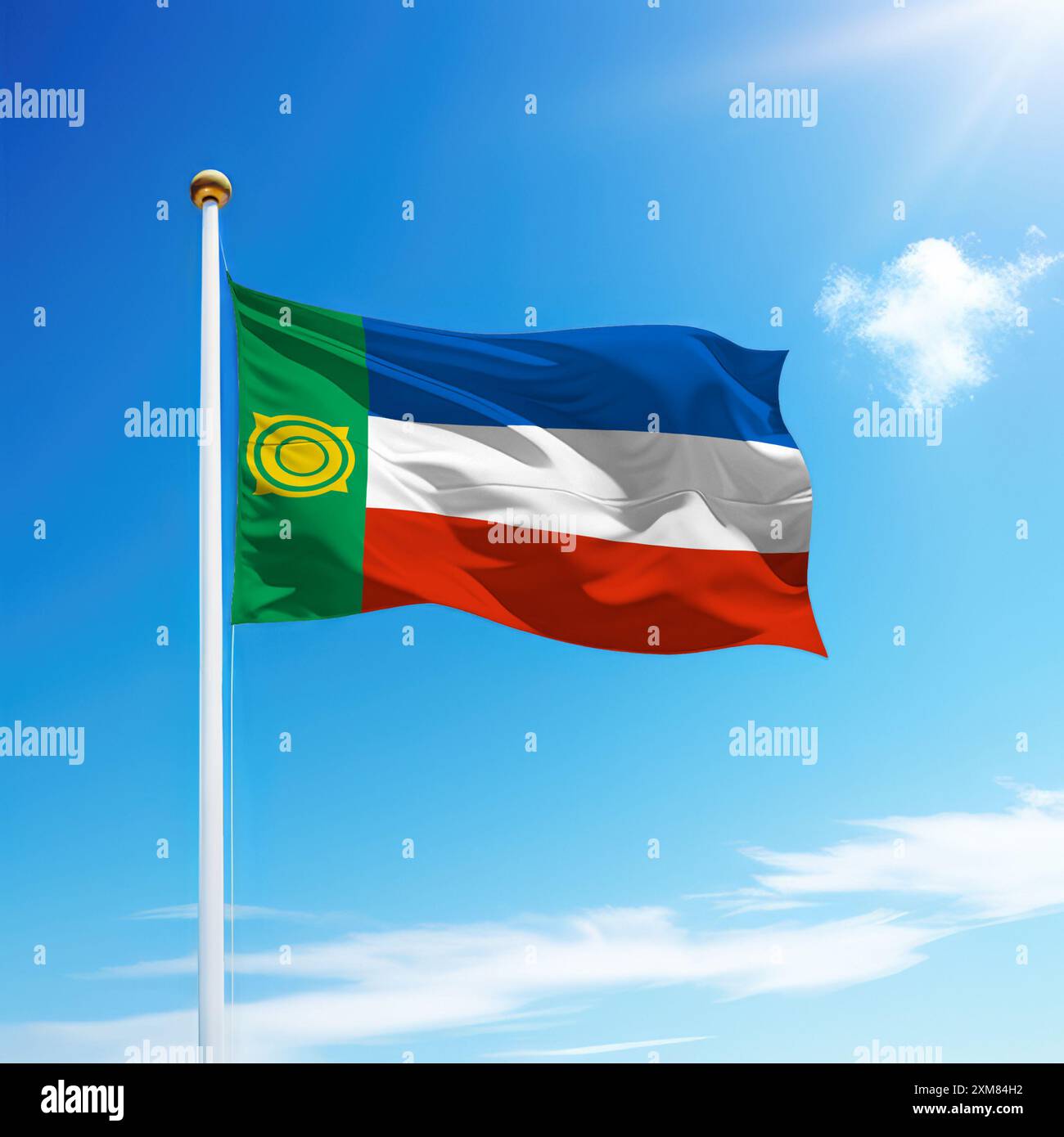 Khakassia state republic flag hi-res stock photography and images - Alamy