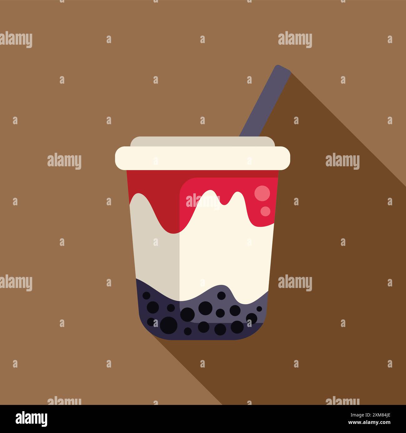 Illustration featuring a plastic cup with a straw, containing bubble ...